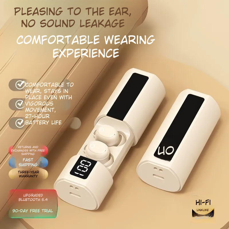 UltraPlay Waterproof Earbuds with Digital Display – Care Me