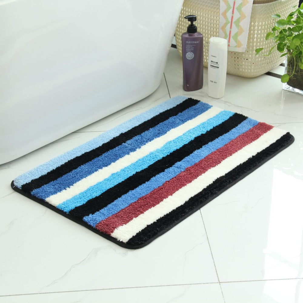 Microfiber Colorful Stripe Mat – Care Me